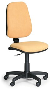 Pracovní židle Comfort bez područek, žlutá