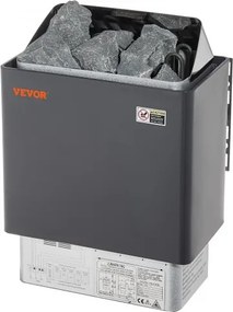 6 kW elektrický saunový topný kamna Digitální ovladač pro domácí lázně 5-9 m³