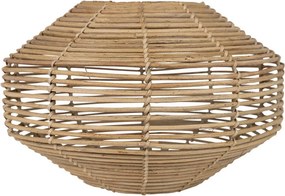 Přírodní kulatá nástěnná ratanová lampa Billi - Ø32*20cm