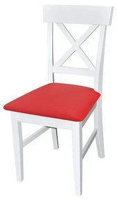 Židle JK64, Barva dřeva: bílá, Potah: ekokůže Soft 010