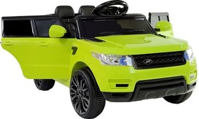 LEAN CARS Elektrické autíčko HL1638 s dálkovým ovládáním, MP3 a LED světlem zelené
