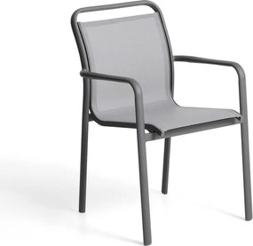 Tmavě šedá zahradní židle Luri – Kave Home