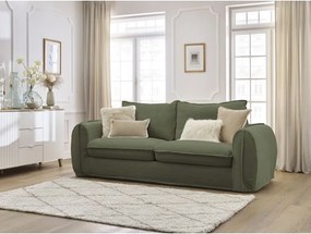 Zelená pohovka na každodenní spaní/rozkládací 236 cm Archimede – Bobochic Paris