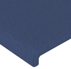 Rám postele s čelem modrý 140x190 cm textil,  3125217