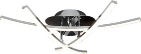 Toolight - Moderní LED stropní svítidlo 59x59cm APP397-C, chromová, OSW-06913