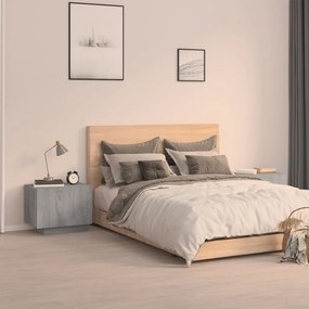 Noční stolek šedý sonoma 100 x 35 x 40 cm kompozitní dřevo 3152833