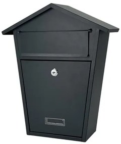Poštovní ocelová schránka Finch, antracitová