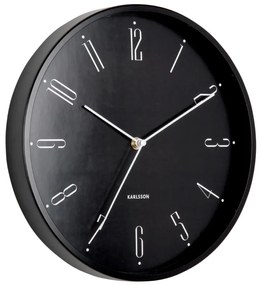 OnaDnes -20% Time for home Černé nástěnné hodiny Grand 30 cm