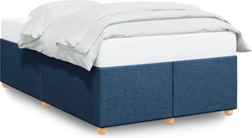 Rám postele bez matrací modrá 120x190 cm textil 3284721