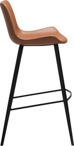 Koňakově hnědá barová židle (výška sedáku 74,5 cm) Hype – DAN-FORM Denmark