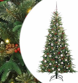 Umělý Skládací Vánoční Strom s stojanem Zelená 210 cm PE a PVC 3397434