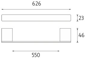Nimco Držák na ručníky, 63 cm - Ki 14061-26