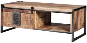 Konferenční stolek CARA; dekor starého dřeva / šedá