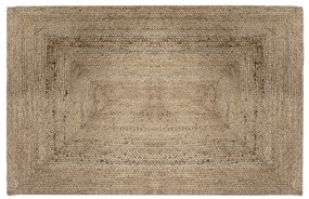 Jutový koberec, obdélníkový, 120 x 170 cm, naturální