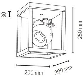 Spot-Light 5222174 - LED Stropní svítidlo ROY 1xGU10/5W/230V matný dub