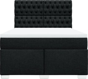 Box spring postel s matrací černá 140 x 190 cm textil 3292792