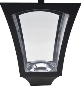 Outsunny Solární zahradní lucerna Lantern Path Light s LED 40 lumenů černá 18 x 18 x 160cm | Aosom