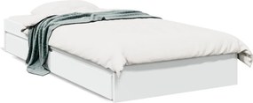 Rám postele se zásuvkami bílý 90 x 200 cm kompozitní dřevo 3280678