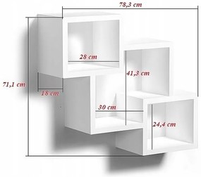Závěsná police RIPIANO dub sonoma