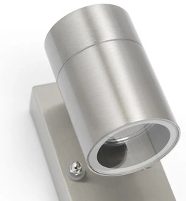 Venkovní nástěnné svítidlo ocel IP44 s pohybovým senzorem - Solo
