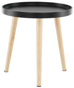 Příruční stolek, černá/přírodní, SANSE TYP 2