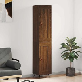 vidaXL Skříň highboard 34,5 x 34 x 180 cm kompozitní dřevo [3200428] Barva: hnědý dub