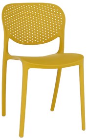 Stohovatelná židle, žlutá, Tempo Kondela FEDRA NEW