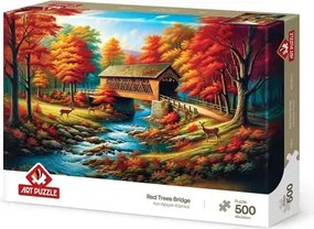 ART PUZZLE Puzzle Most lemovaný stromy / 500 dílků / 48 × 34 cm