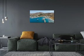 Obrazy na plátně Řecko Coast horské město 100x50 cm