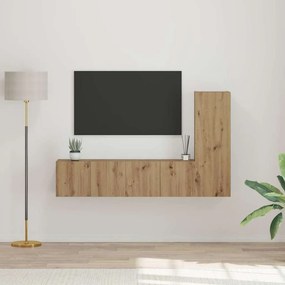 Sestava TV skříněk 3 ks Artisanový dub Kompozitní dřevo 3393404
