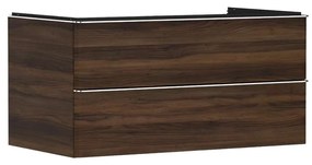 Hansgrohe Xelu Q - Umyvadlová skříňka, 50x98x55 cm, 2 zásuvky, tmavý ořech/chrom 54081000