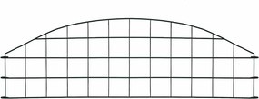 Obloukový zahradní plot 77,3 x 26 cm zelený 146101