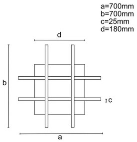 LED Stmívatelný přisazený lustr LED/30W/230V 3000-6500K + dálkové ovládání