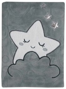 KOALA dětská deka Sleeping Star 80x100 cm šedá