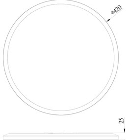 Globo 41562-24W - LED Koupelnové stropní svítidlo SAPANA LED/24W/230V IP44