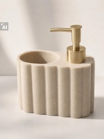 Sinsay - Drážkovaný dávkovač na mycí prostředek - krémová