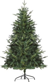 Aosom Umělý vánoční stromek 150 cm, umělý vánoční stromek s 946 hroty, vánoční stromek, vánoční dekorace včetně kovového stojanu do interiéru