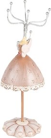 Béžový stojánek na šperky šaty Princess - Ø 7*19 cm