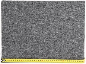 Condor Carpets, Metrážový koberec Extreme 73, zátěžový, na míru, šíře 4m, šedá, ab (mřížka), chodba / předsíň