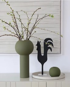 COOEE váza Pillar, olivová, výška 32 cm