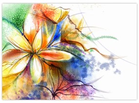 Skleněný obraz - Květina (70x50 cm)