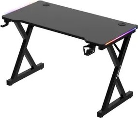 Huzaro Hero 2.3 RGB černá / Herní stůl / 120 x 60 x 72 cm
