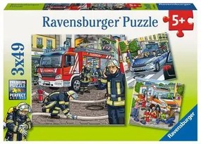 Ravensburger Záchranné složky v akci - 3x49 dílků / od 5 let