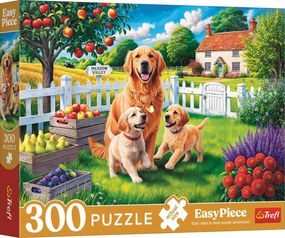 TREFL PUZZLE Easy Piece Psi na venkově 60x40cm 300 dílků skládačka tr23101