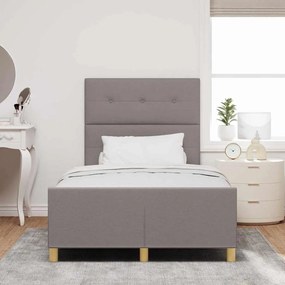 Rám postele s čelo Taupe 120 x 200 cm textil 3344722