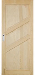 Archo - Posuvné dveře na stěnu dřevěné dýhované z borovice Fresno 105557