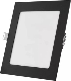 EMOS Černý vestavný LED panel hranatý 170 x 170mm 12,5W CCT Premium ZD2333