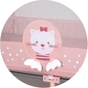 CHIPOLINO Postýlka cestovní Capri Cat růžová / od 0 let