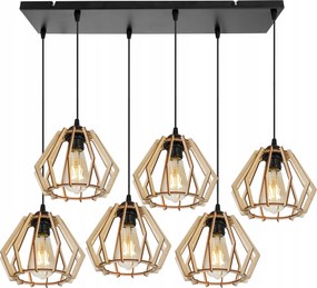 Závěsné Stropní Svítidlo Dřevěný Lustr Moderní Boho Do Jídelny