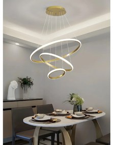 Toolight Toolight, závěsné svítidlo 100cm, 60W, 3000K, LHJ010-CP4, zlatá matná, OSW-50003